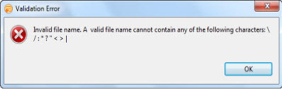An Validation Error Has Occurred